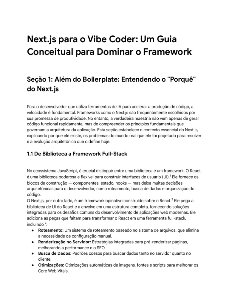 Tutorial Next - Js para Vibe Coders | PDF | Script Java | Framework de ...