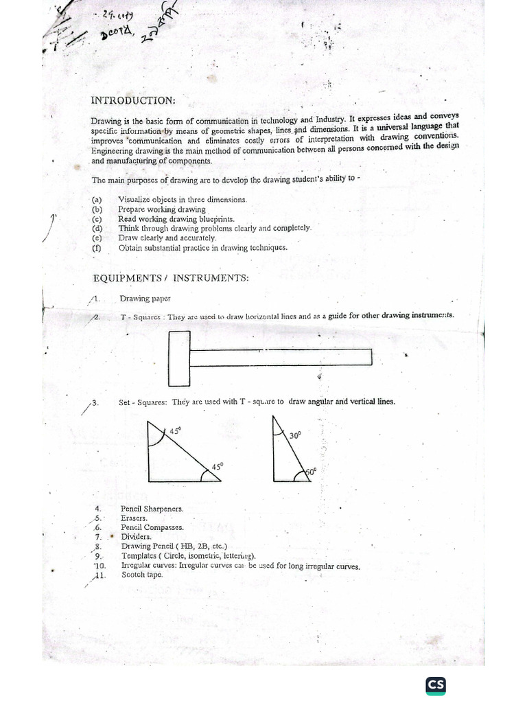 Engineering Drawing Sheet | PDF