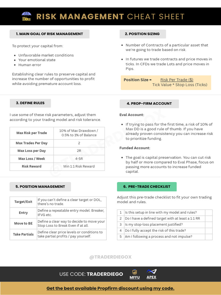 Risk Management Cheat Sheet | PDF | Risk | Risk Management