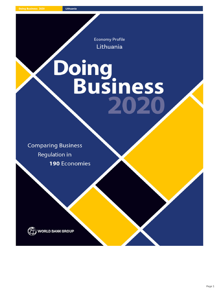 Lithuania: Economy Profile | PDF | Business | Taxes