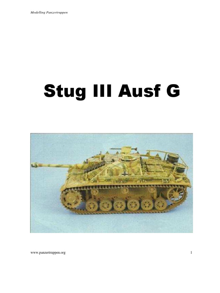 StuG III Ausf G Modelling Guide | PDF | Armed Conflict | Unrest