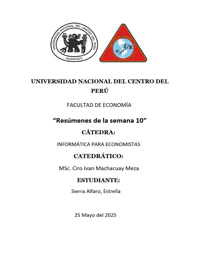 Portada Informatica Sem. 10 | PDF