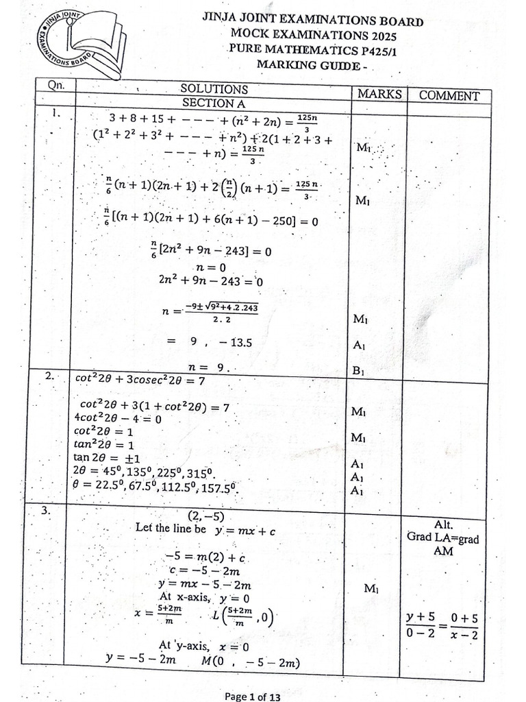 Jjeb p424 - 1 Maths One | PDF