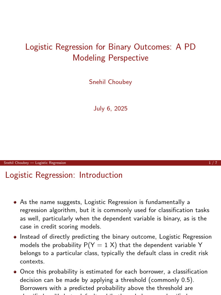 Logistic Regression 1754808611 Pdf Logistic Regression Linear
