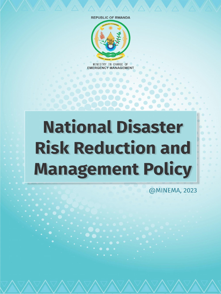 National Disaster Risk Management Policy | PDF | Disaster Risk ...