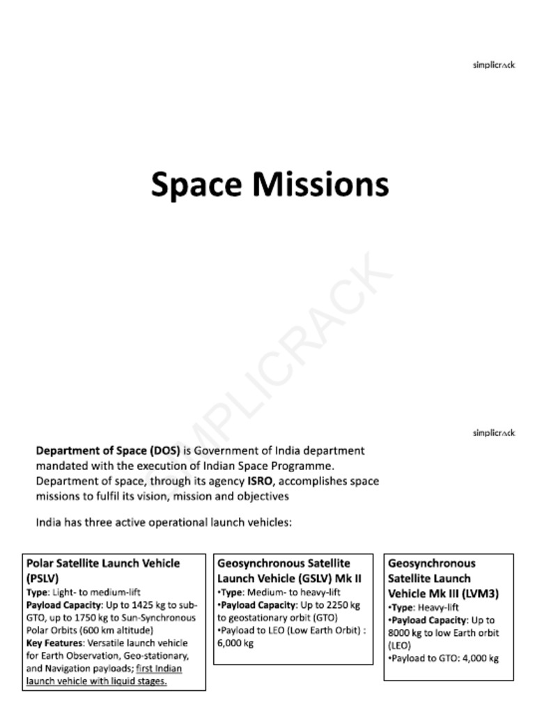 Space Missions Notes | PDF