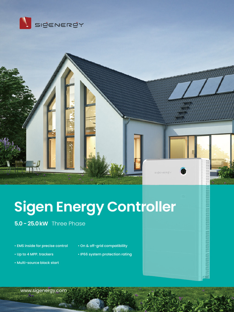 Sigen Energy Controller Datasheet | PDF | Power Engineering | Electronics