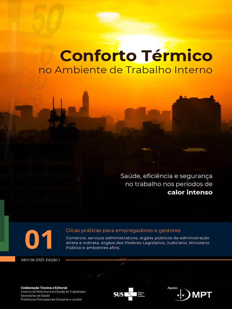 Conforto Térmico no Trabalho: Guia Prático | PDF | Calor | Roupas