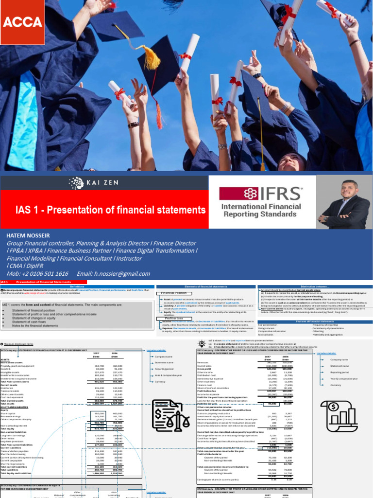 IAS 1 - Presentation of Financial Statements - Cheat Sheet | PDF ...