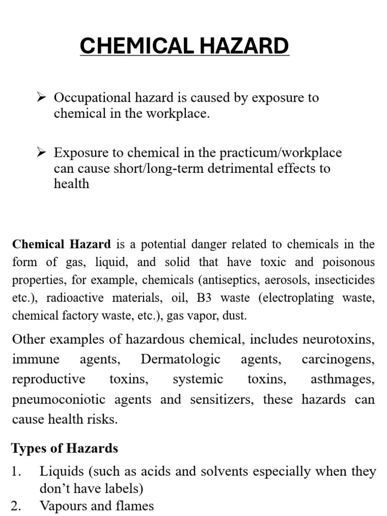 IUO-GST211 Chemical Hazards - Signs & Pictogram | PDF | Hazards ...