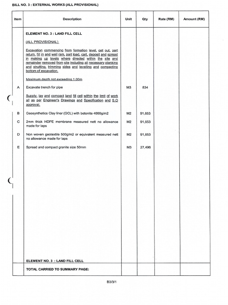 Bill of Quantity-43 | PDF