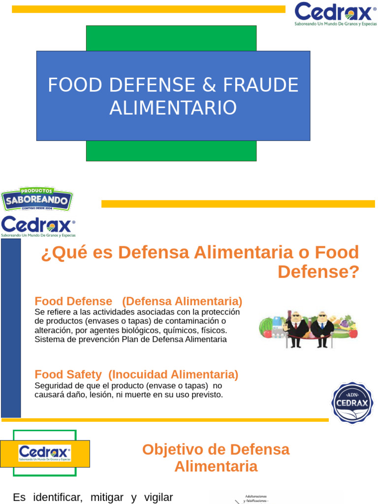 Defensa Alimentaria y Fraude HACCP | PDF | Alimentos