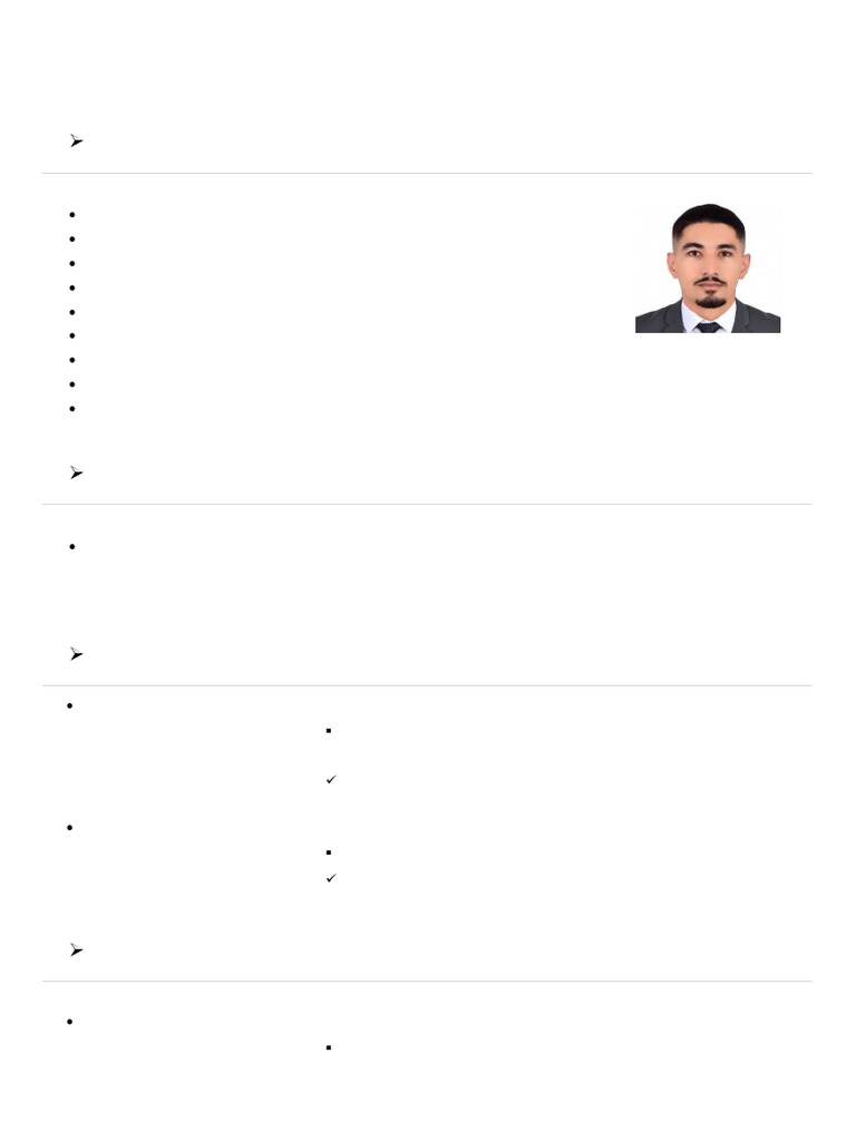 CV de Mohamed Touil - Profil et Compétences | PDF