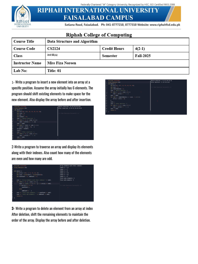 Riphah College of Computing | PDF