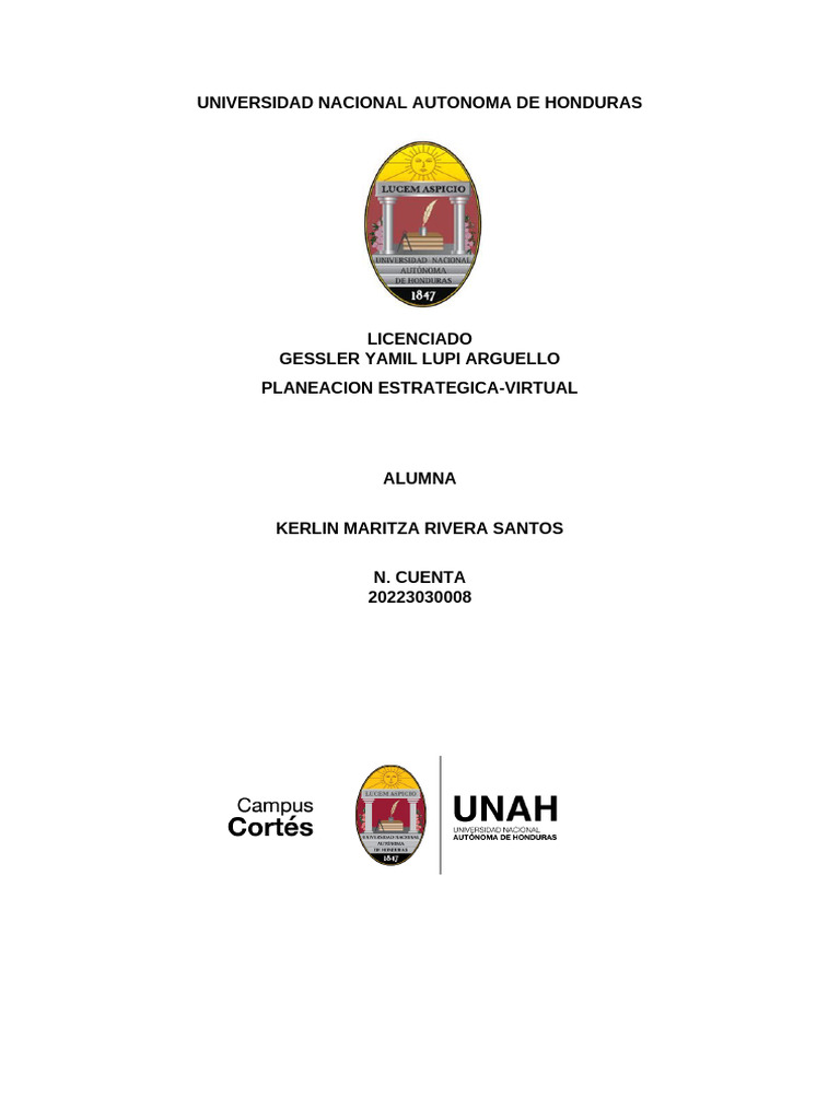 Rivera Kerlin U1T1a1 | PDF | Planificación | Cognición