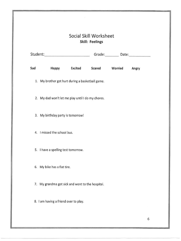 Social Skills Workbook | PDF