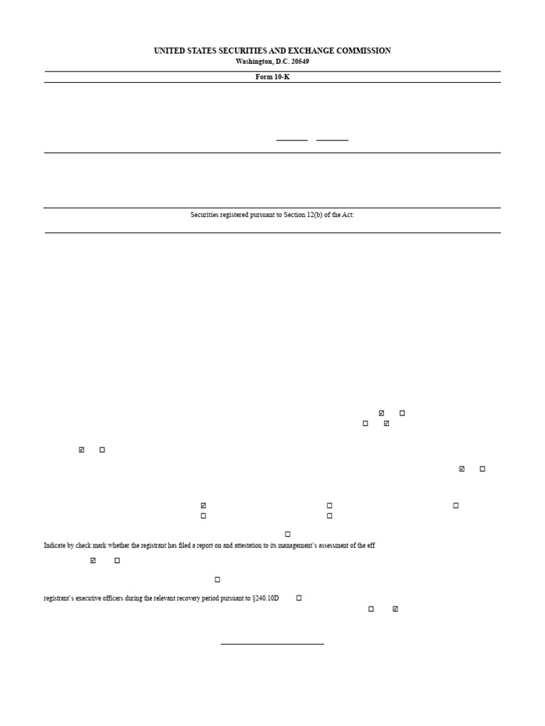 2024 Form 10k | PDF | Form 10 K | Sustainability