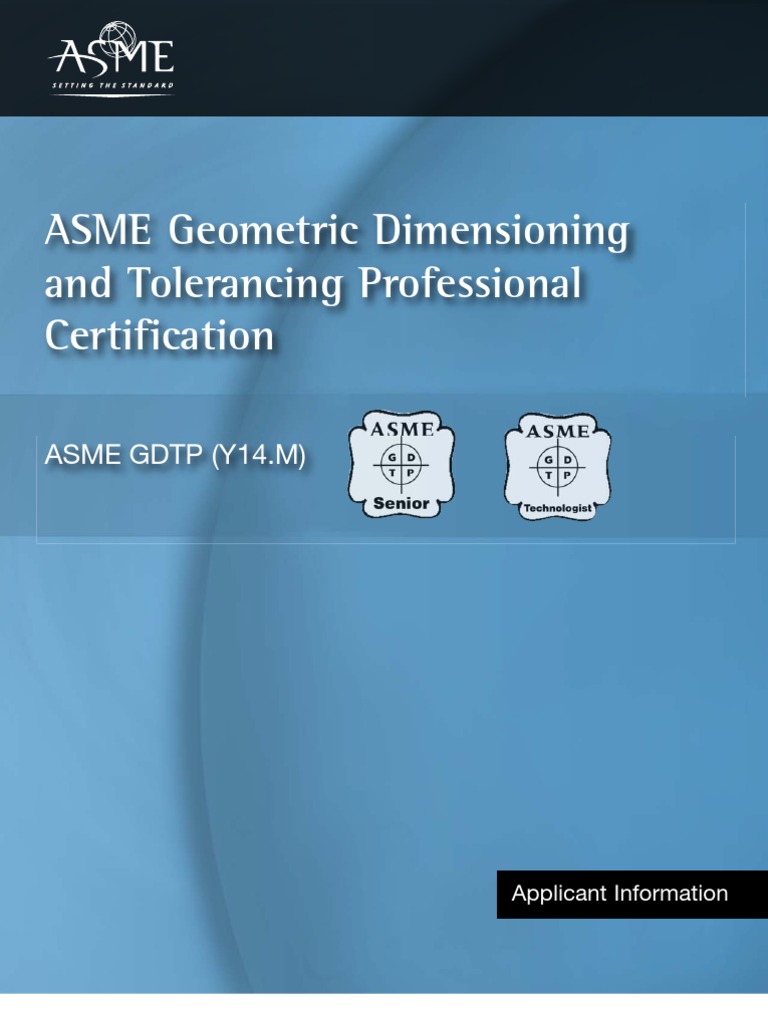 ASME GDTP Certification Overview | PDF