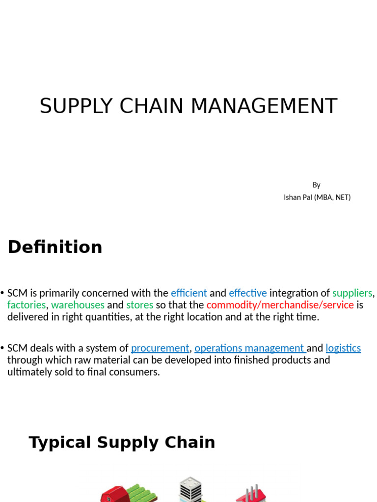 Understanding Supply Chain Management | PDF