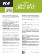 Simple Green Dilution Ratios Guide | PDF | Washing Machine | Kitchen