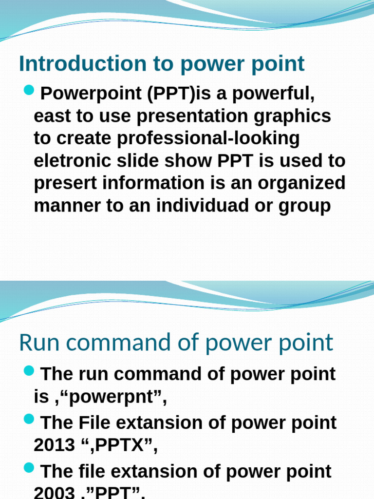 PowerPoint Basics and Commands Guide | PDF