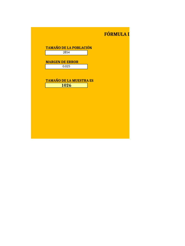 Formula Yamane Completo | PDF