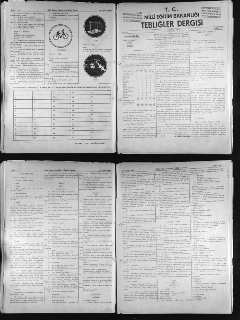 557 Eylul 1949 Tebliler Dergisi | PDF