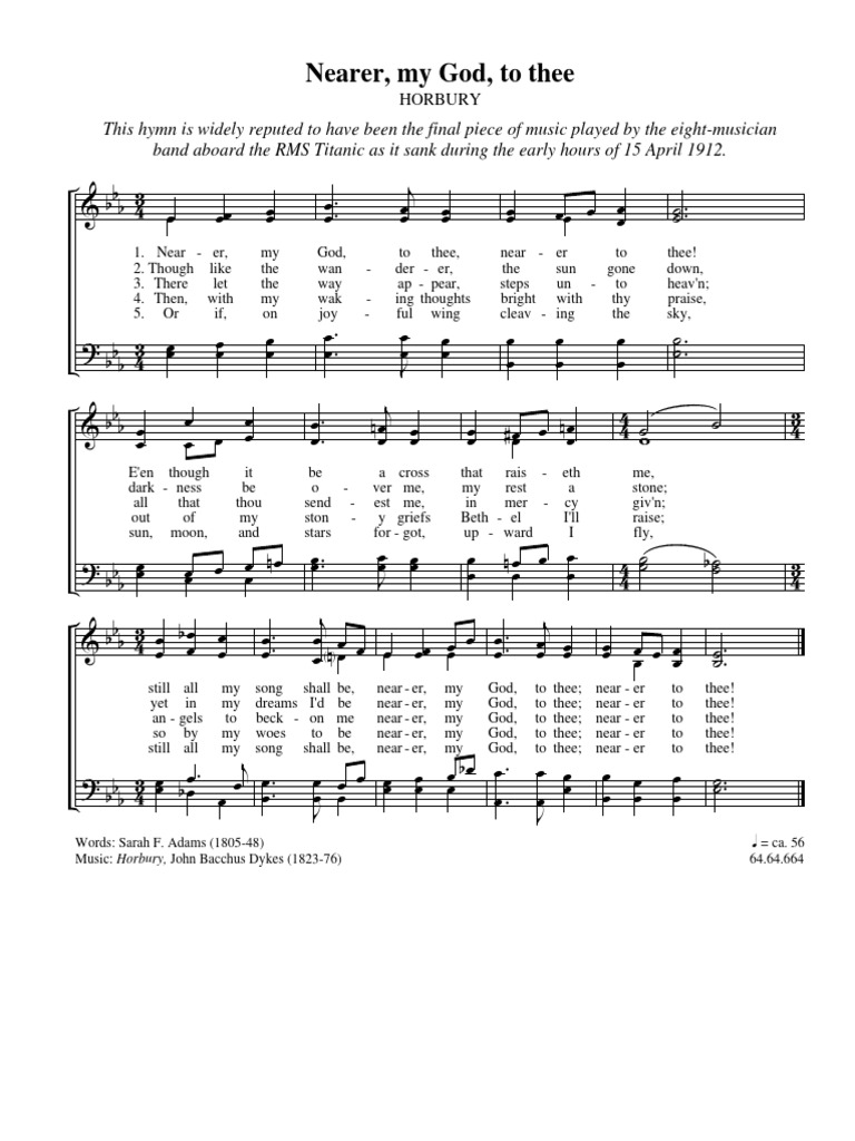 Nearer, My God, to Thee Hymn Analysis | PDF | Hymns | Religious Songs