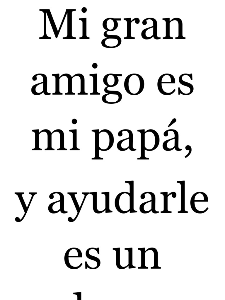 La relación especial con mi papá | PDF