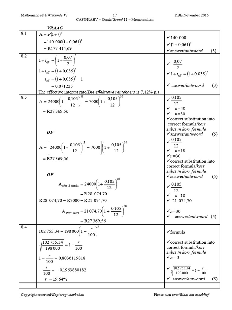 Finance and Probability GR 11 Memo | PDF | Mathematics