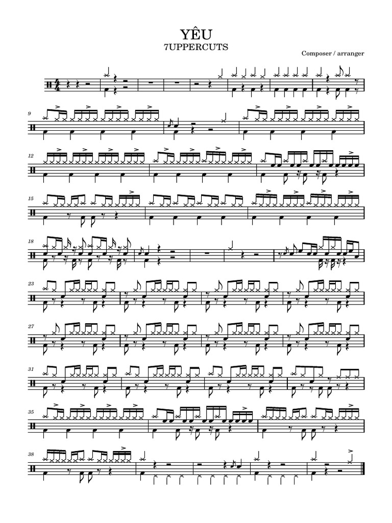 7UPPERCUTS YÊU Composition Guide | PDF