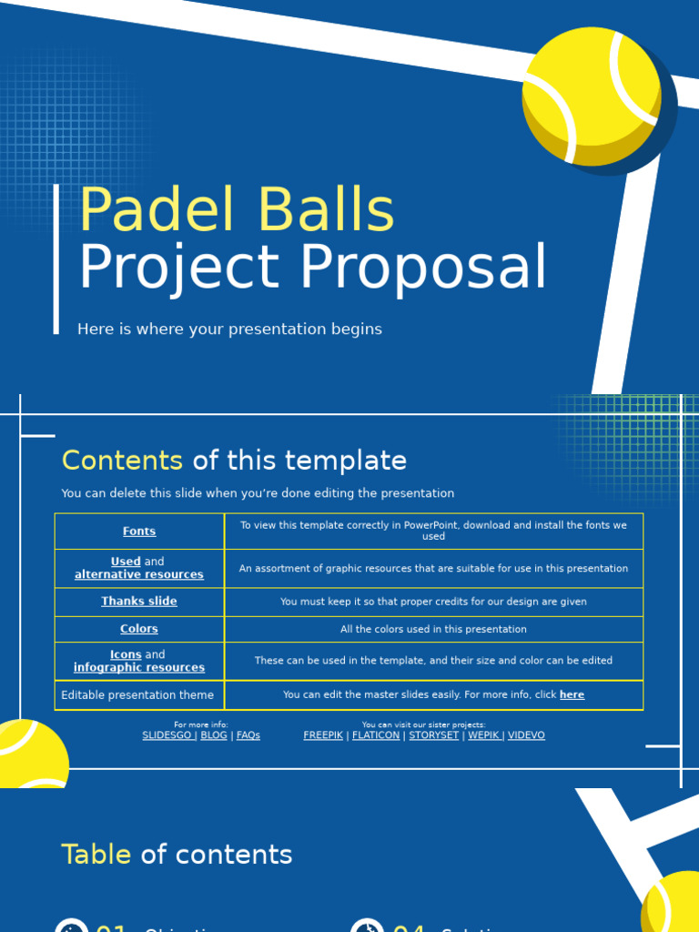 Padel Balls Project Proposal by Slidesgo | PDF | Expense | Budget