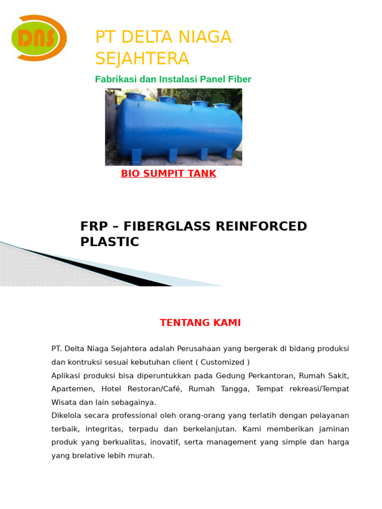 BROSUR Bio Sumpit Tank | PDF