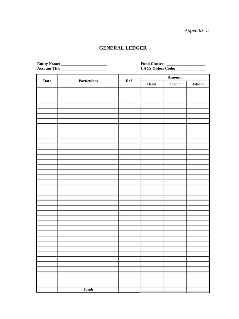 Appendix 5 - GL Form | PDF