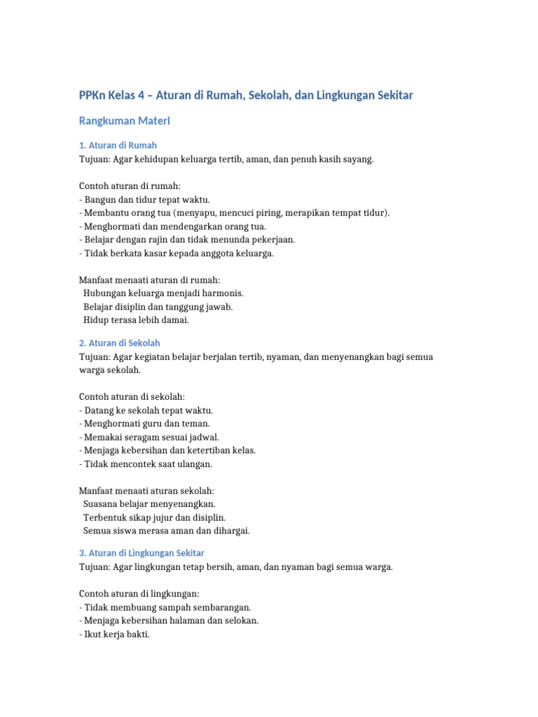 Aturan Menaati Kehidupan Sehari-hari | PDF