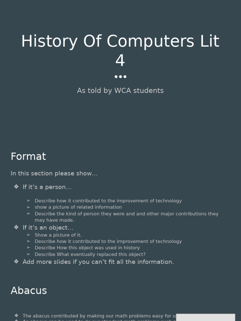 History of Computers Explained | PDF | Steve Jobs | Apple Inc.