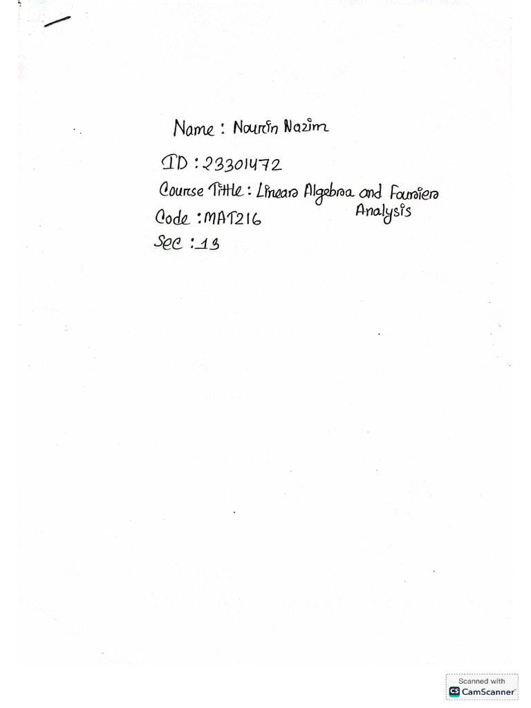 MAT216 Assignment03 Sec-13 | PDF