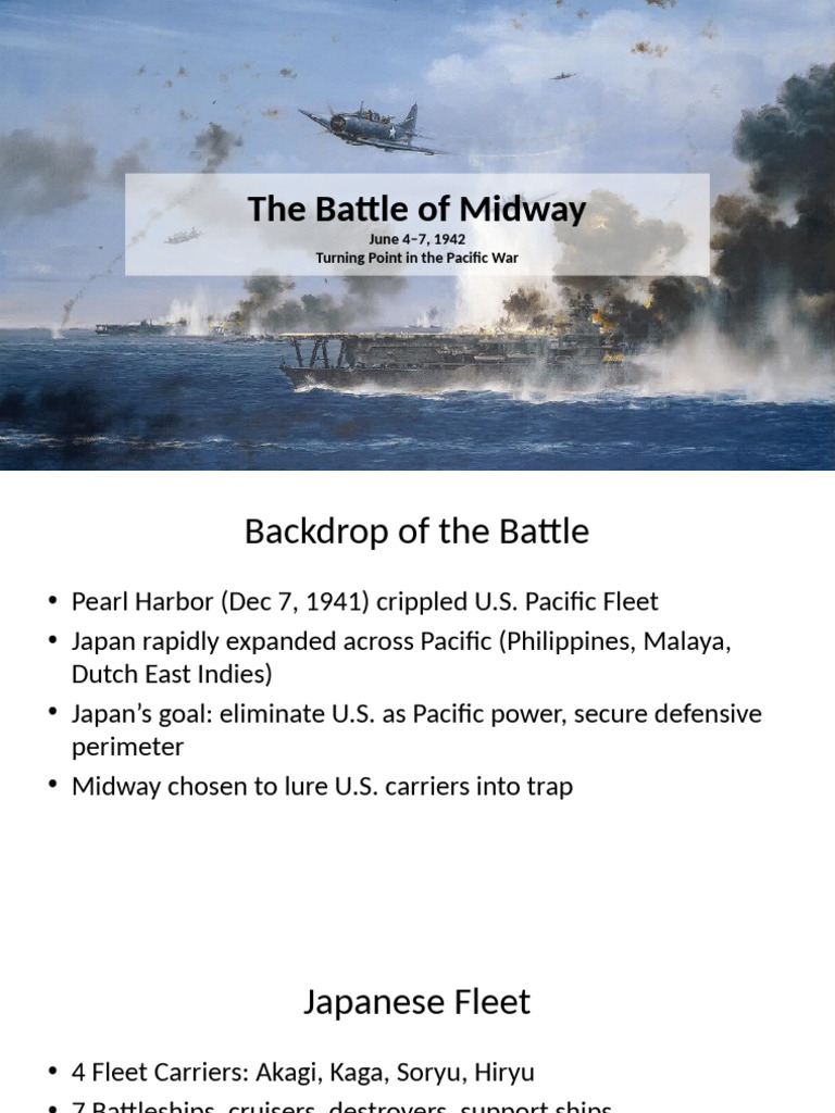 Battle of Midway Class With Notes | PDF