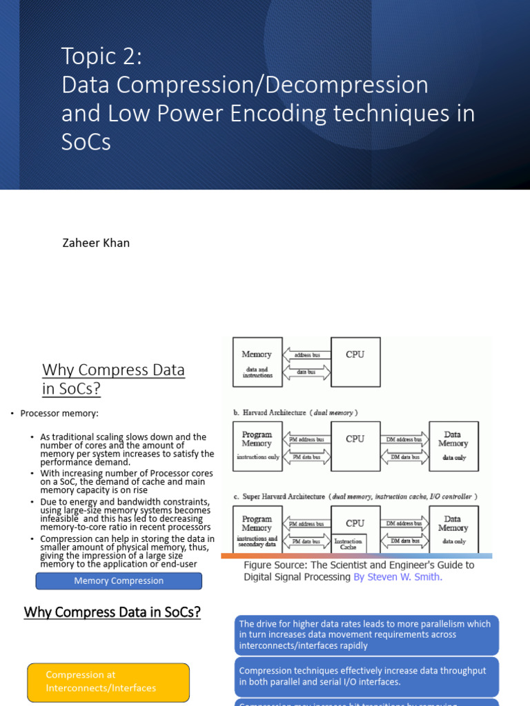 SoC Data Compression and LP Moodle | PDF | Data Compression | System On ...