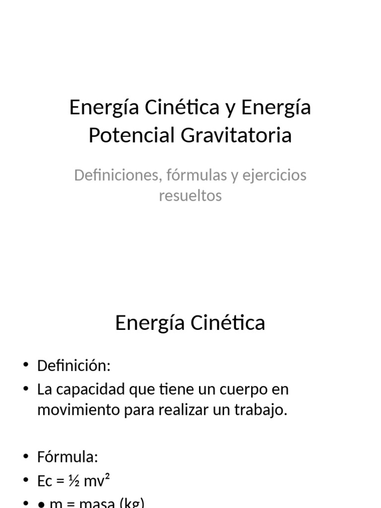 Energia Cinetica Potencial | PDF