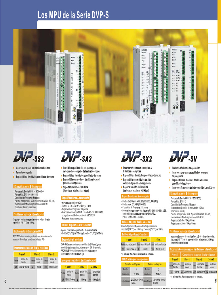 DVP-SS2 Datasheet Es | PDF