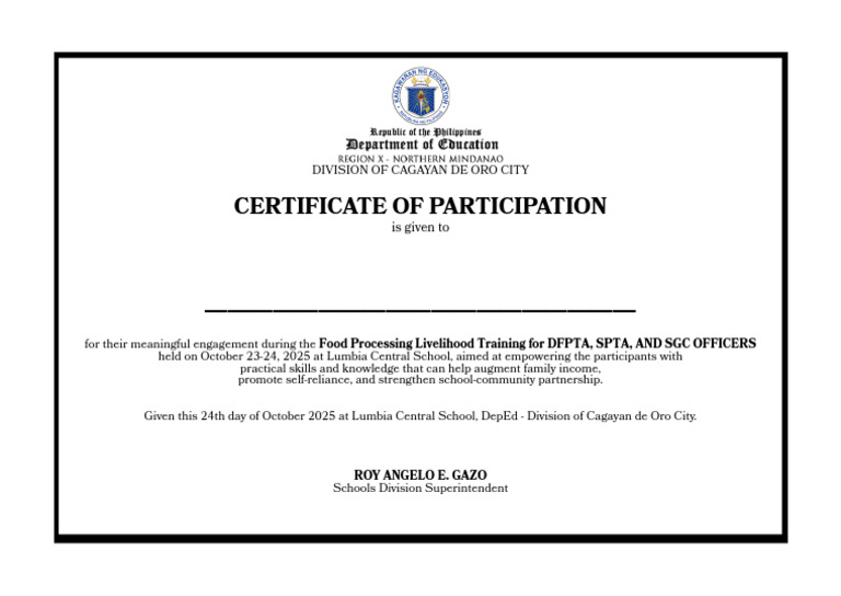 Bulk 1 PTA Training 1 | PDF