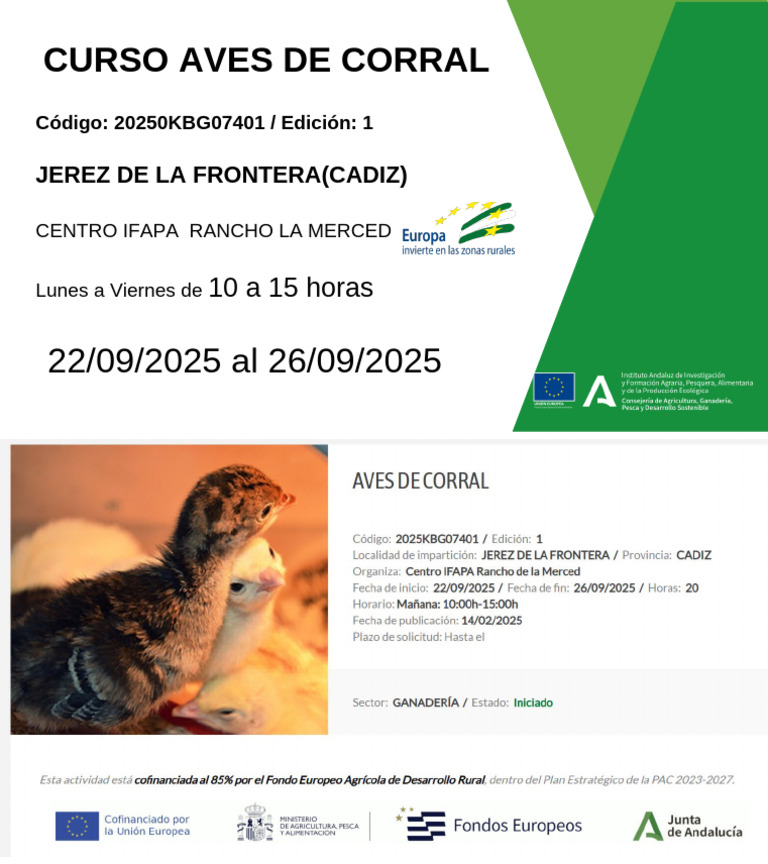 Cartel Aves de Corral Jerez 25 | PDF