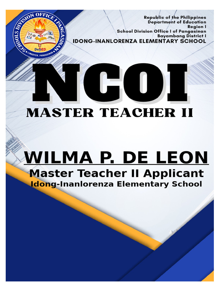 Master Teacher II Application Guide | PDF