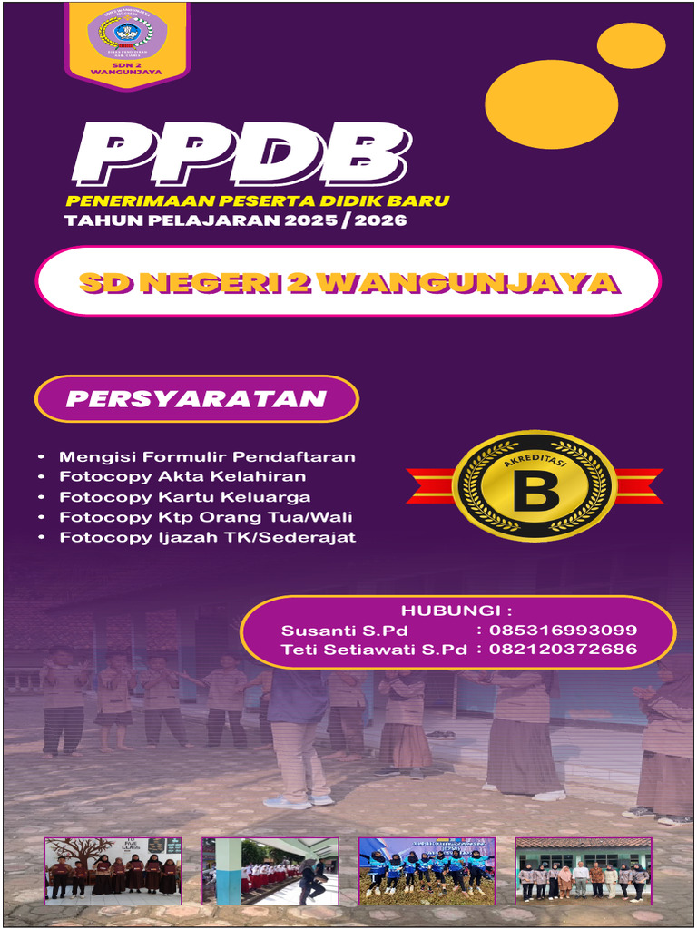 Banner PPDB SDN 2 Wangun Jaya | PDF