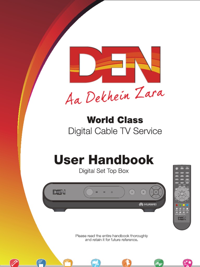 Den User Manual | PDF | Set Top Box | Cable Television