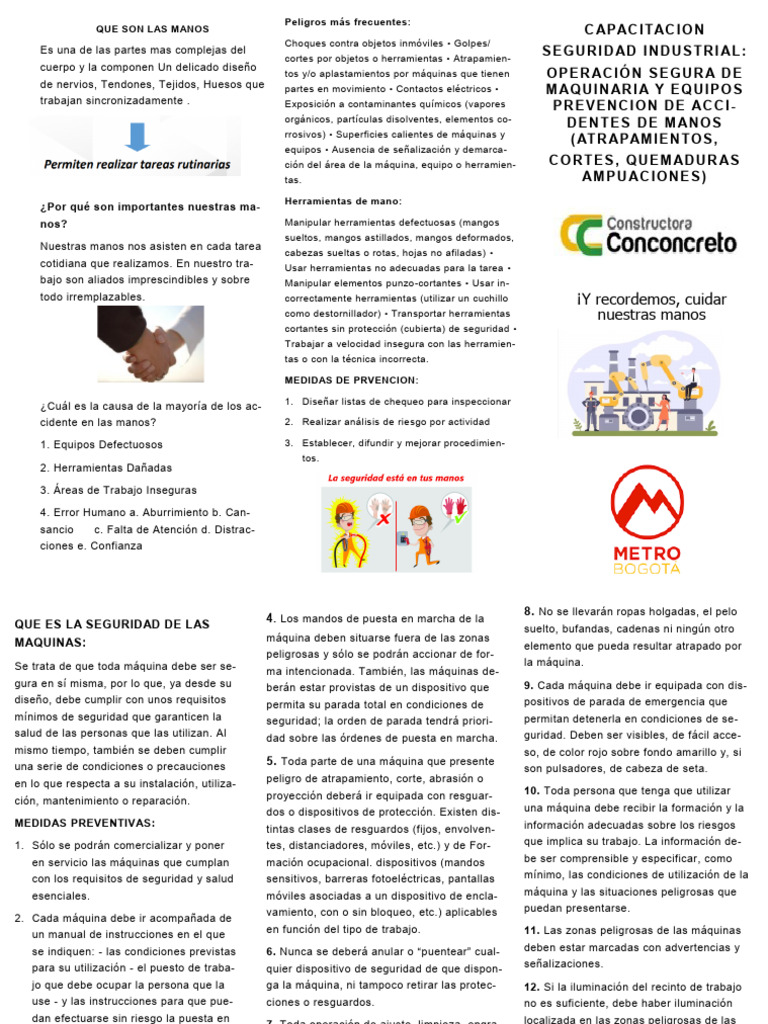 Operacion Segura de Maquinaria y Equipos | PDF