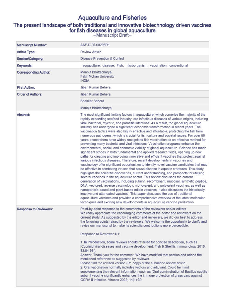 AAF-D-25-00296_R1 (1) | PDF | Immune System | Messenger Rna
