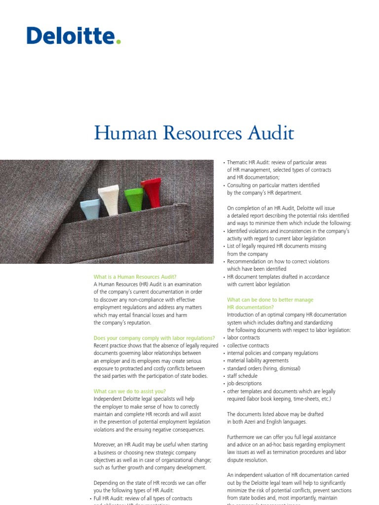 Human Resources Audit | PDF | Employment | Labour Law