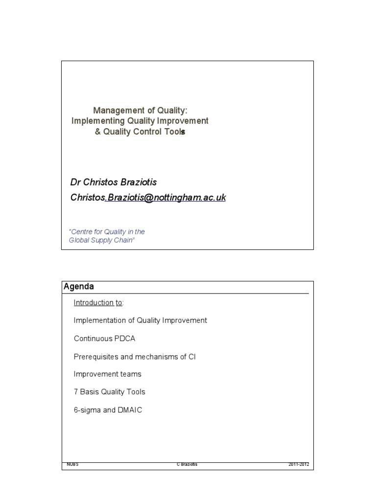 Quality Control Tools | PDF | Causality | Business